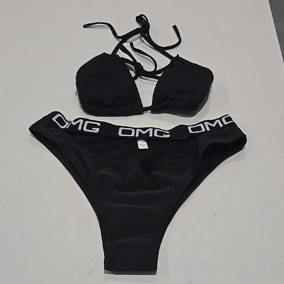 OMG | Swim | Omg Black Bikini Set | Poshmark